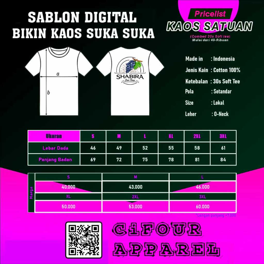 Jual CHELSIECOLLECTION - BAJU KAOS SABLON CUSTOM SATUAN FOTO GAMBAR NAMA TULISAN KATA KATA ...