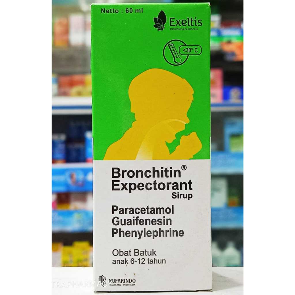 Jual Bronchitin Expectorant 𝐒𝐢𝐫𝐮𝐩 𝟔𝟎𝐌𝐋 - Meredakan Demam, Batuk ...