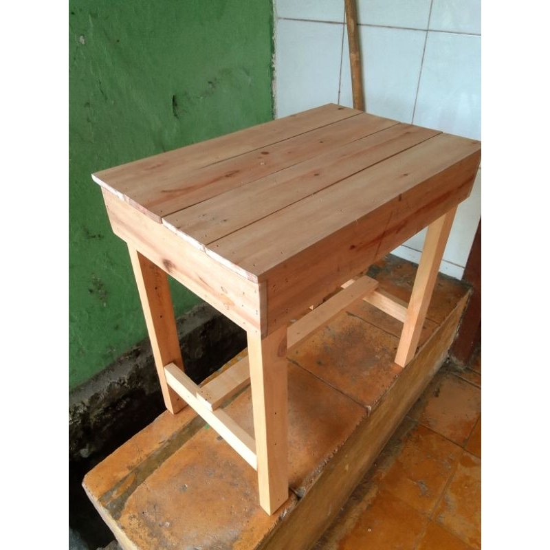 Jual Meja kayu / meja kayu pinus / meja kayu minimalis / meja aquarium ...