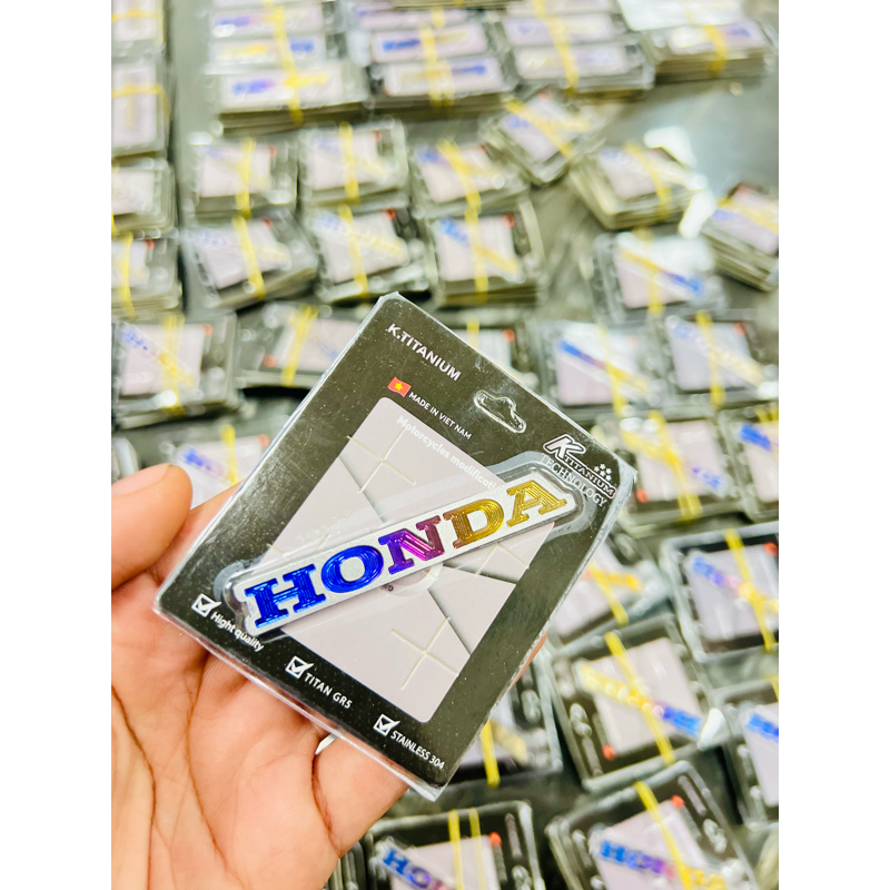 Jual EMBLEM LOGO TULISAN HONDA TITANIUM ORIGINAL | Shopee Indonesia
