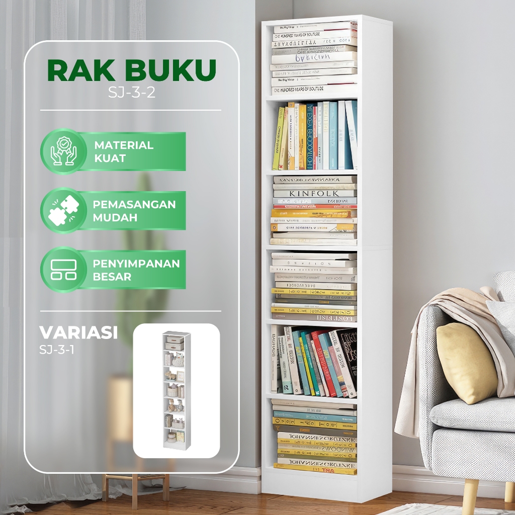 Jual Lemari Buku Minimalis Rak Berlapis Sederhana Rak Buku Sederhana ...