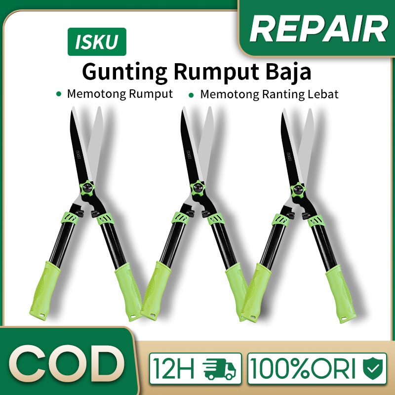 Jual ISKU Gunting Rumput Taman Gunting tanaman gunting pangkas daun ...