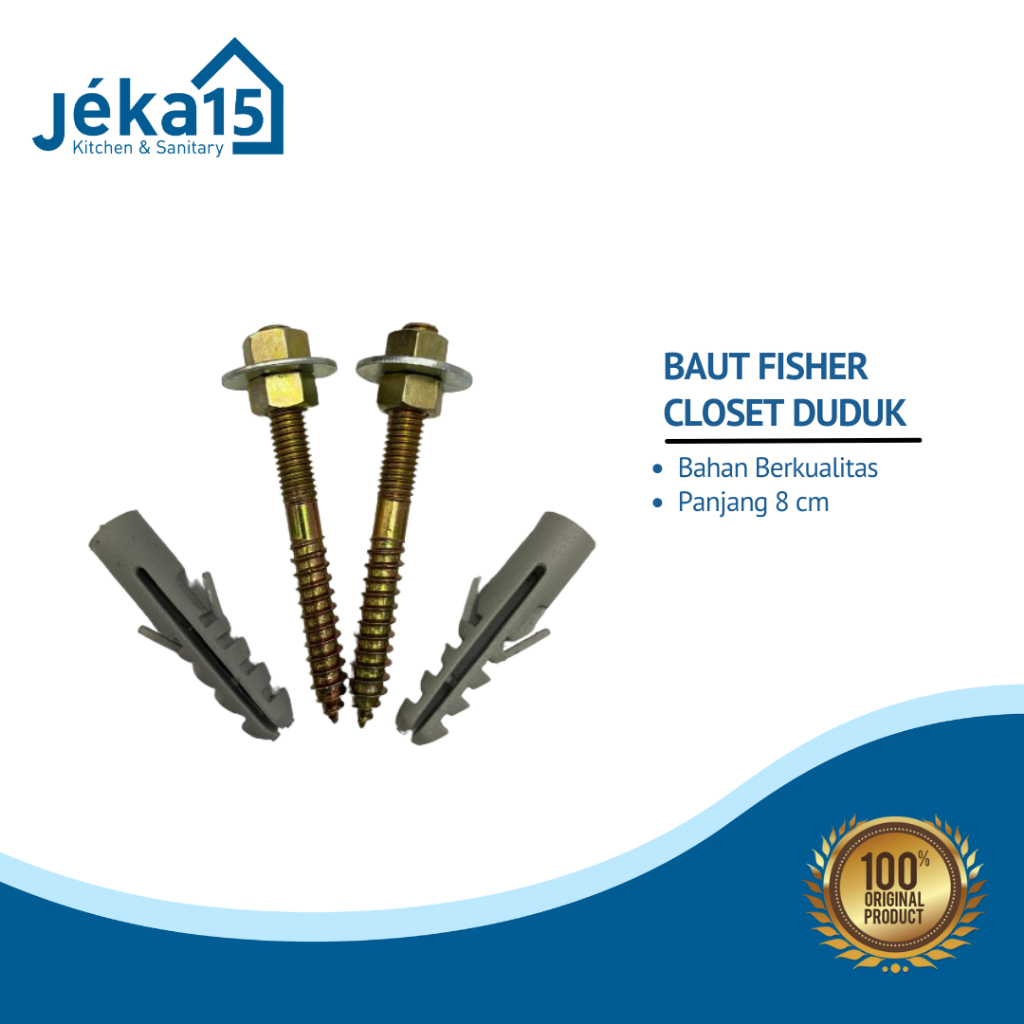 Jual BAUT FISHER CLOSET DUDUK | BAUT TANAM CLOSET DUDUK | Shopee Indonesia
