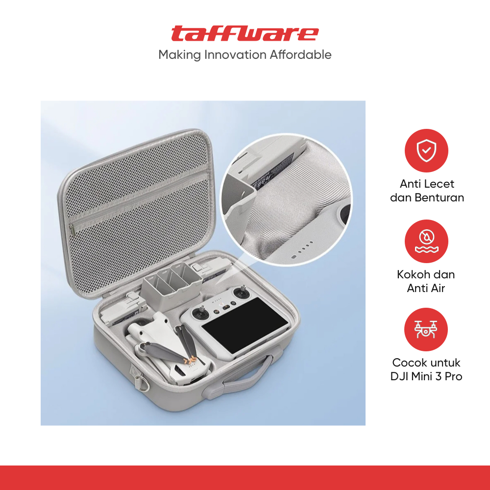 Jual TaffGUARD Tas Drone Hard Shell Protective Storage Bag DJI Mini 3 ...