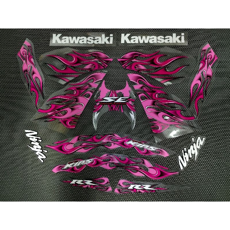 Jual STRIPING STICKER NINJA RR NEW TRANSPARAN DESAIN LIST API TERBARU ...