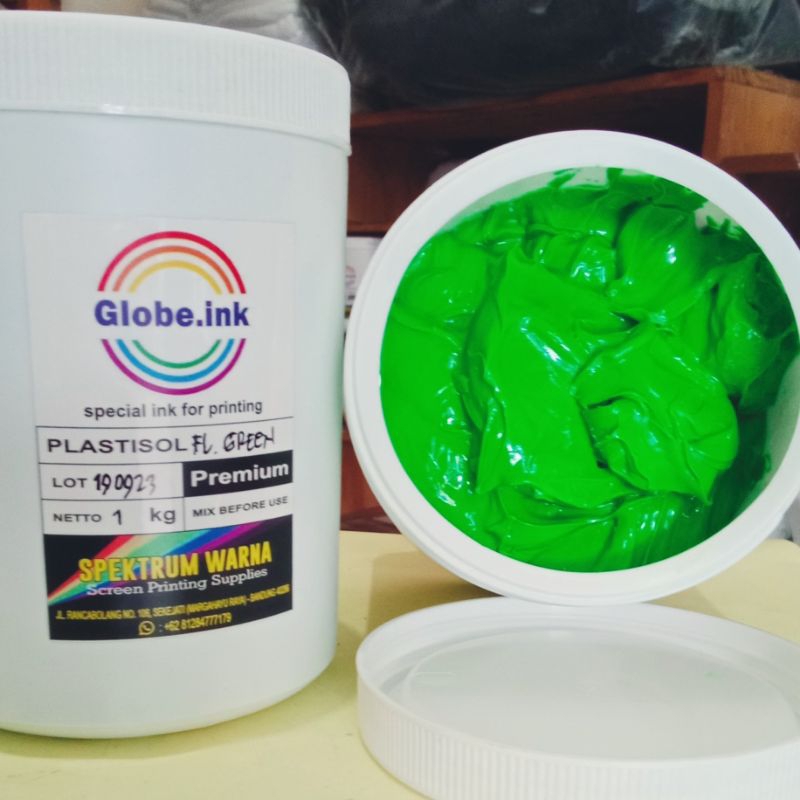 Jual Cat Sablon Premium Flo Green 1Kg | Shopee Indonesia