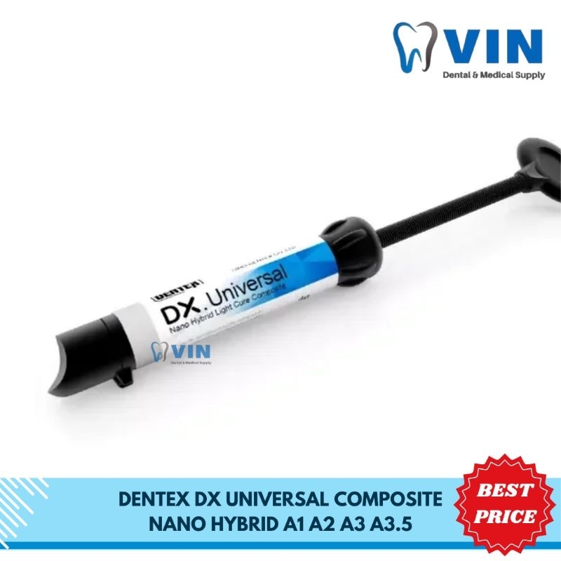 Jual Dentex DX universal composite nano hybrid A1 A2 A3 A3.5 bahan tambal gigi komposit resin ...