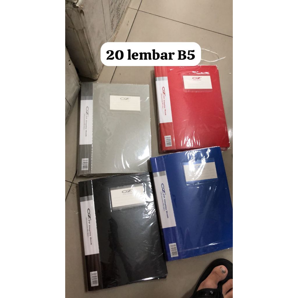 Jual map dokumen display book ukuran B5 ukuran 20 x 26.5 cm ada 20 ...