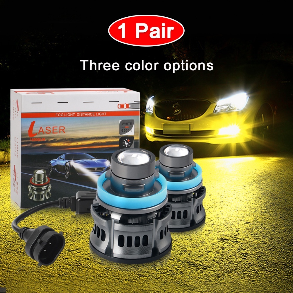 Jual 【1 Pair】 LED Car Fog Lights LED Headlight Spot Bulb Projector Lens ...