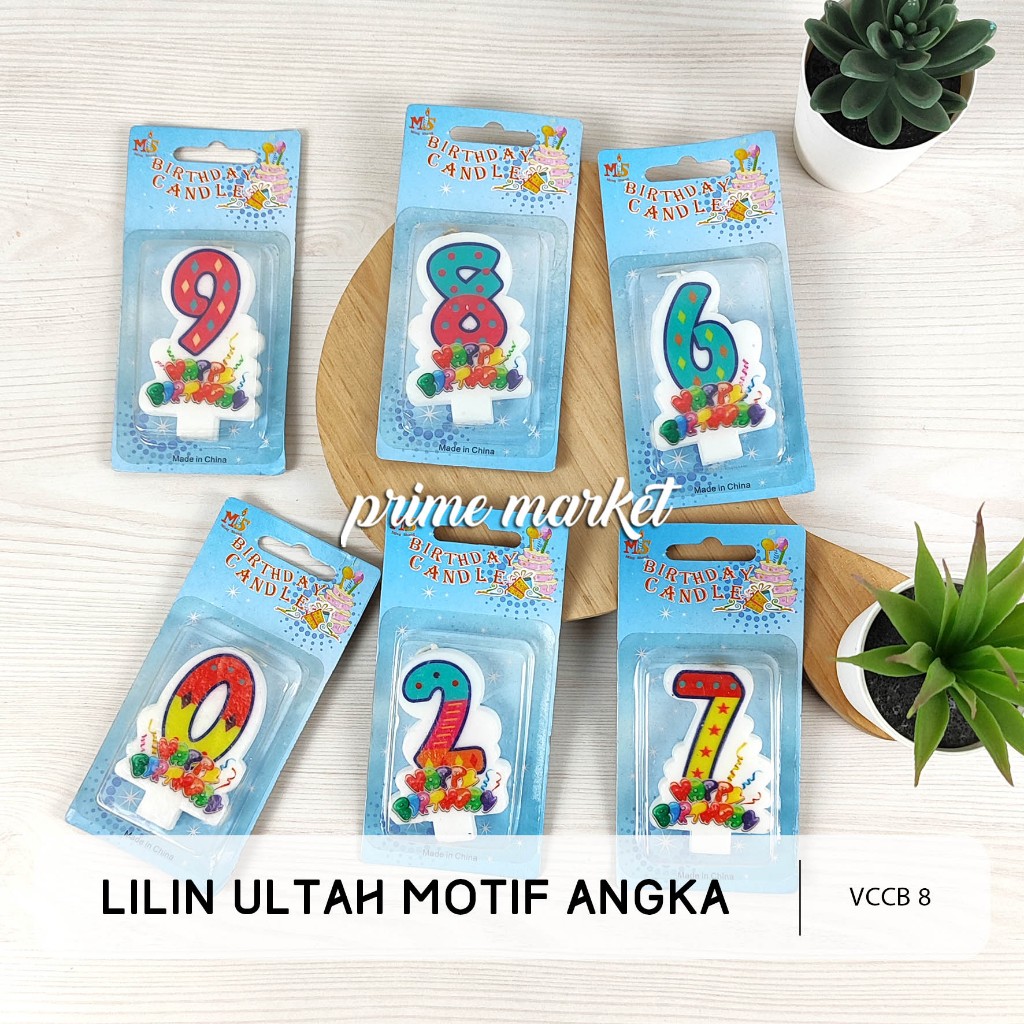Jual Lilin Ulang Tahun Motif Angka Birthday Candle Birthday Party ...