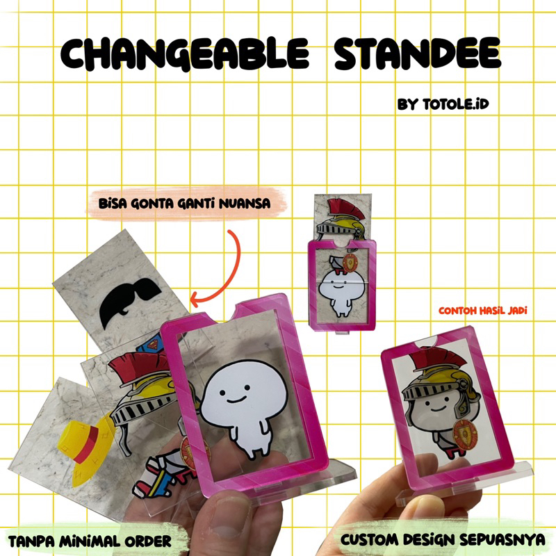 Jual changeable standee / standee akrilik / standee custom | Shopee ...