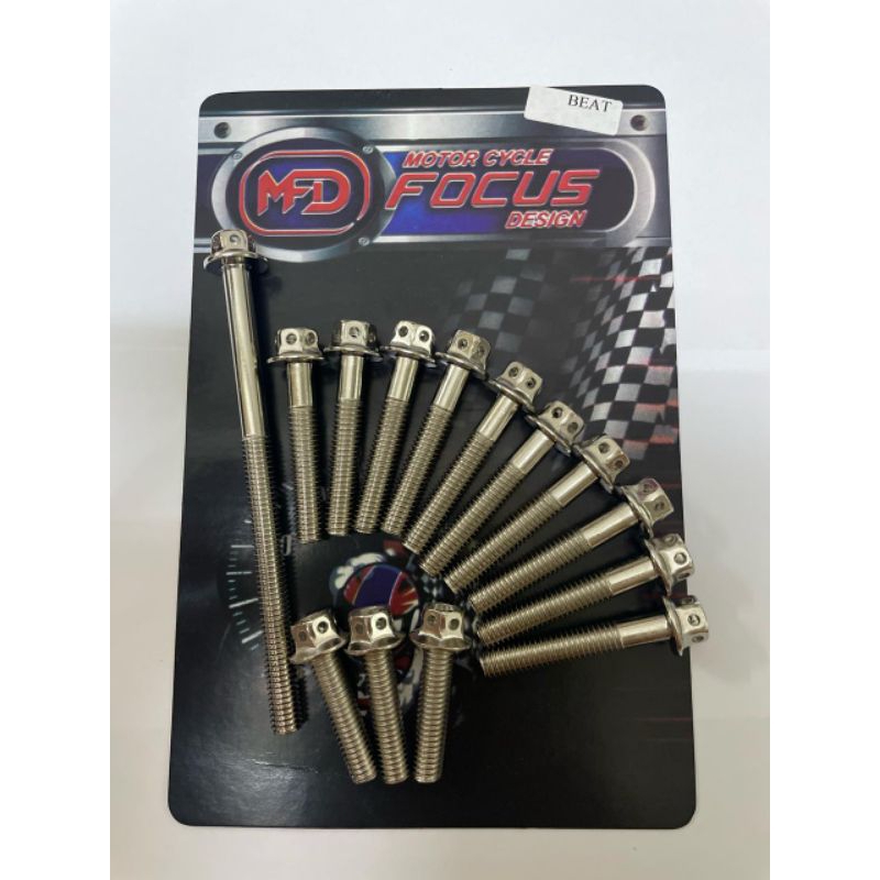 Jual Baut Cvt Baut Probolt Beat Crome Full Set Lengkap | Shopee Indonesia