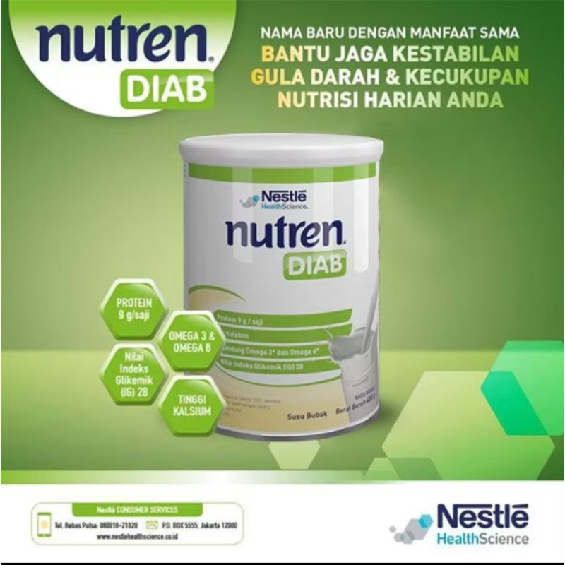 Jual Nutren Diab Susu Diabetes 400gr | Shopee Indonesia