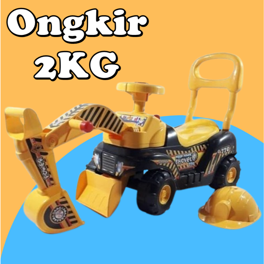 Jual MAINAN DORONG EXCAVATOR BEKO / MPS 770 / SHP TOYS / MAINAN ...