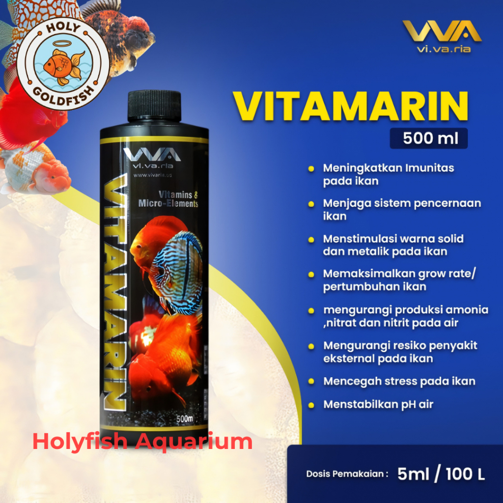 Jual Vivaria Vitamarin 500ml Vitamin dan Suplemen Ikan | Shopee Indonesia
