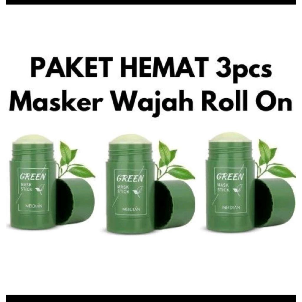 Jual PAKET MASKER WAJAH ROLL ON 3 PCS BISA COD | Shopee Indonesia