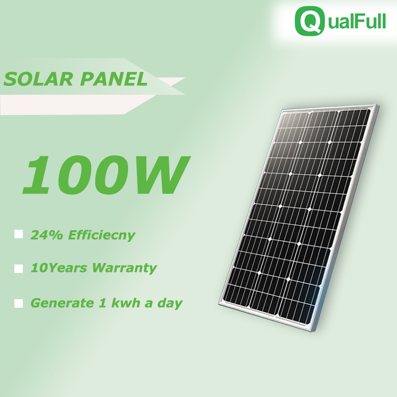 Jual 【QualFull】100wp solar panel mono 18V Panel Surya 100 watts ...