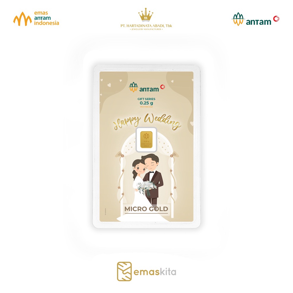 Jual KODE S7P9 Logam Mulia Antam x Hartadinata Wedding Inter 25 Gr ...