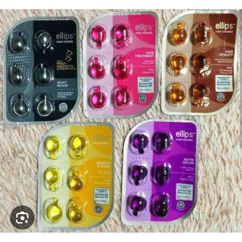 Jual ELLIPS VITAMIN RAMBUT (6 CAPSULES) | Shopee Indonesia