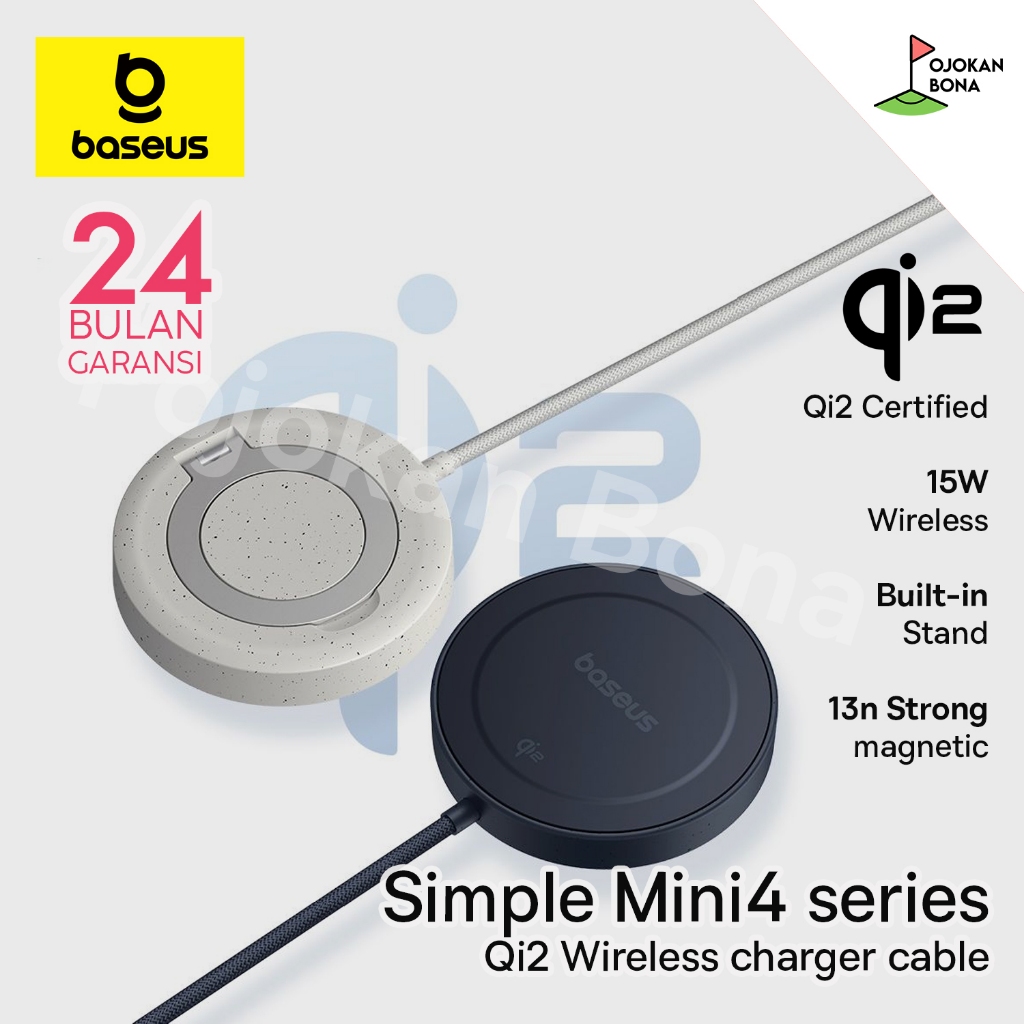 Jual Baseus Magsafe Simple Mini 4 Magnetic Wireless Charging Stand Qi2 ...