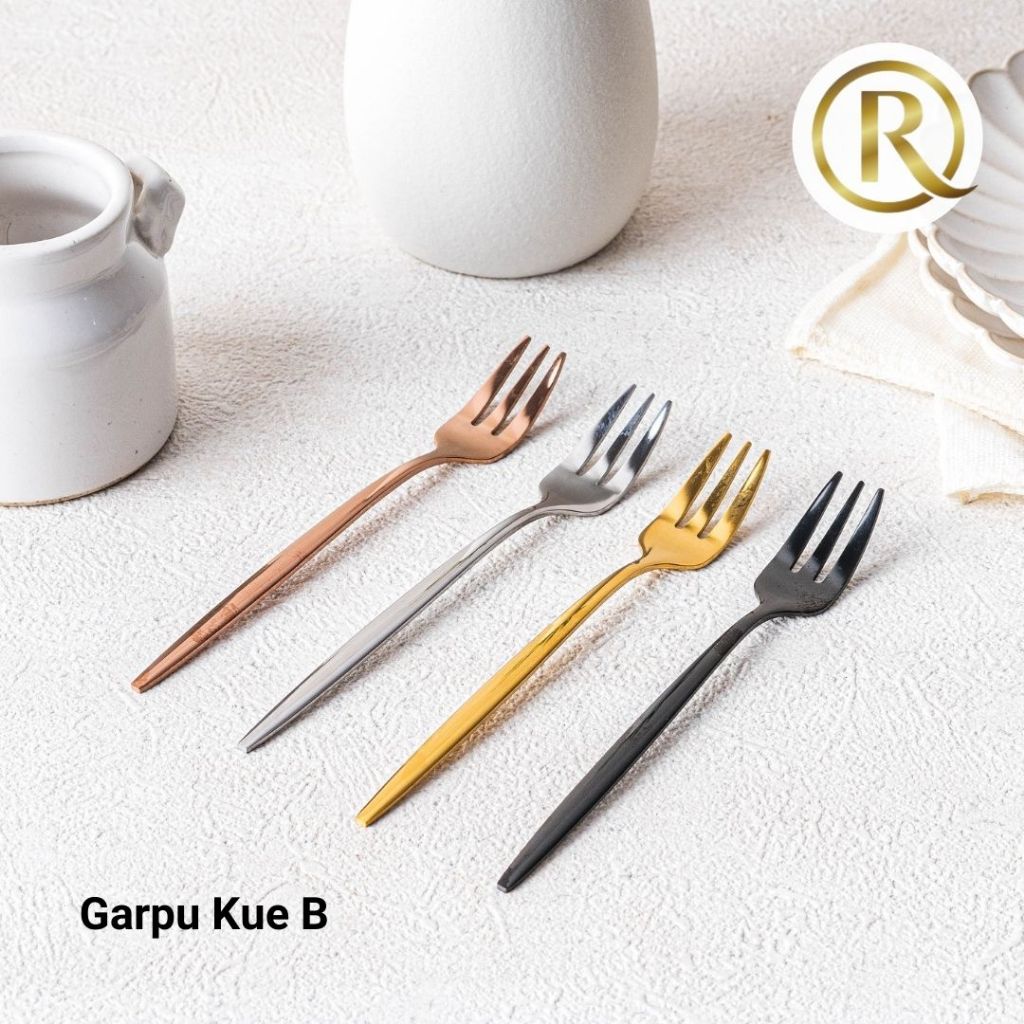 Jual Garpu Kue B Dessert Stainless Steel Korea Tebal 13.5cm | Shopee ...