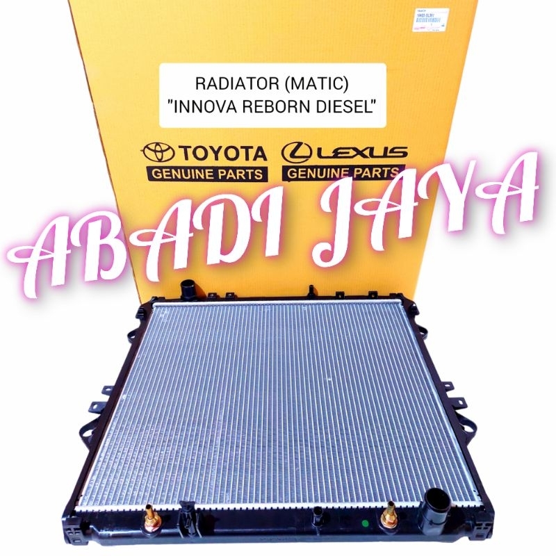 Jual RADIATOR TOYOTA INNOVA REBORN FORTUNER VRZ HILUX REVO DIESEL MATIC ...
