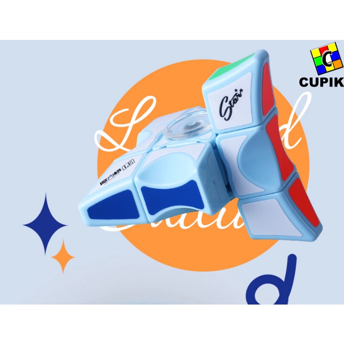 Jual KODE N63L Rubik Qiyi BIRU Spinner Mofang ASLI sesuai Gambar ...