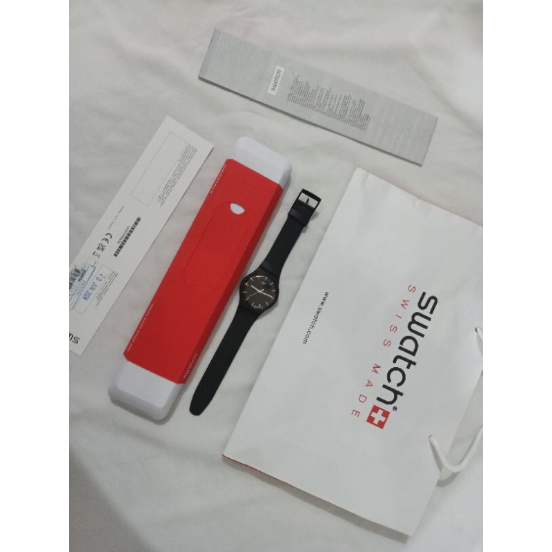 Jual Original Jam Swatch Tipe SO29B704 Mono Black Garansi 2 Tahun ...