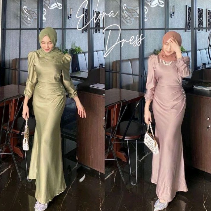Jual Elora Drees Maxi Bridesmaid Satin Silk Premium | Baju Fashion ...