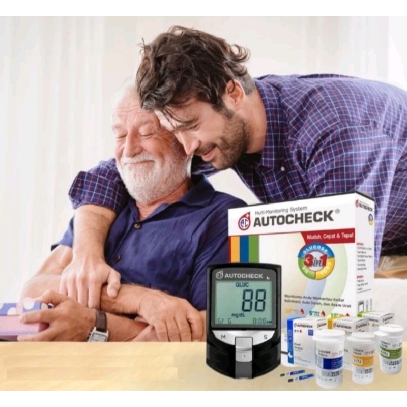 Jual Autocheck GCU / Alat cek gula darah 3in1 | Shopee Indonesia