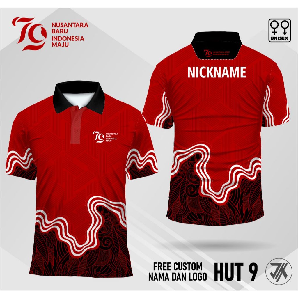 Jual jersey polo hut ri 79 jersey 17 agustus kaos 79 kerah kancing | Shopee Indonesia