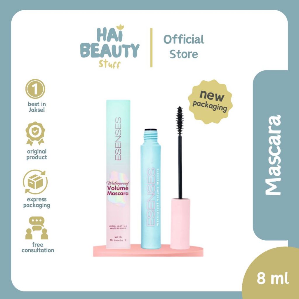 Jual ESENSES Waterproof Volume Mascara 8ml NEW PACKAGING - Maskara Bulu ...