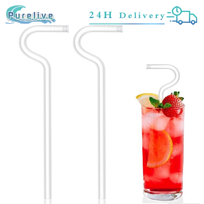 Jual Transparant Anti Wrinkle Straw Reusable Glass Straw Anti Kerut ...