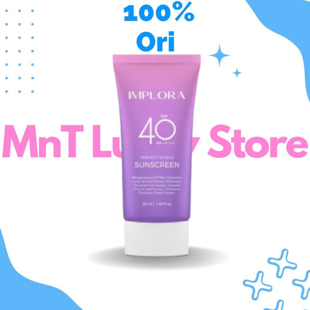 Jual IMPLORA SUNSCREEN PERFECT SHIELD SPF 40PA++++ 100% Original ...