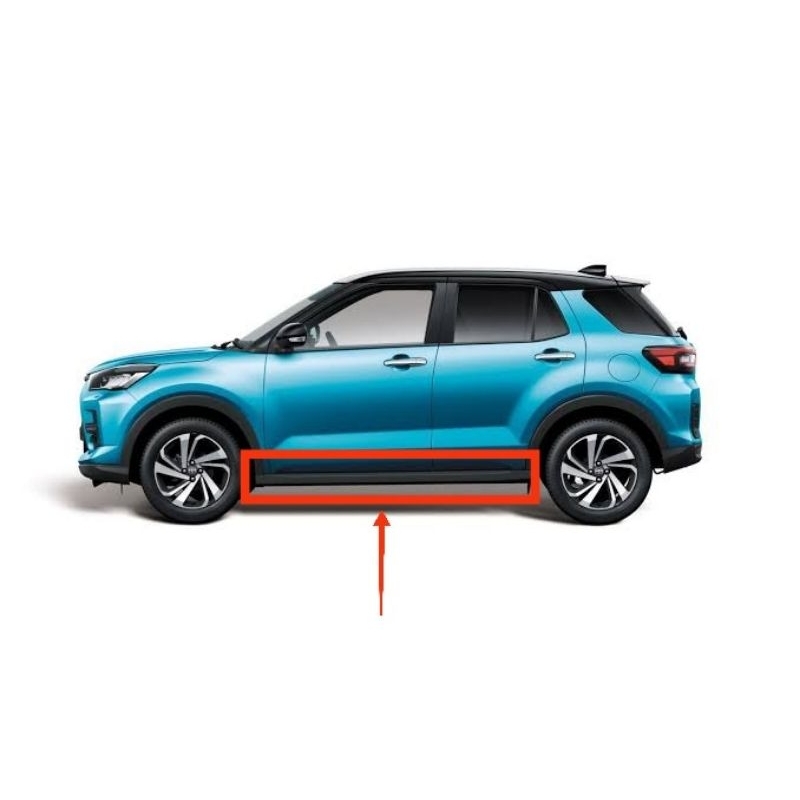 Jual Side Skirt Body Kit Samping Cover Trisplang Toyota Raize Original ...