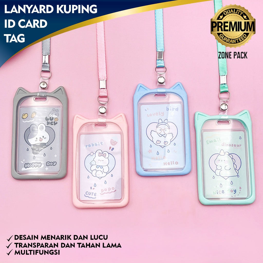 Jual Lanyard Kuping Id Card Tag | ID Card Name Tag | Lanyard Card ...
