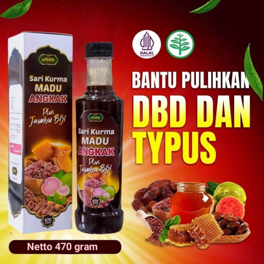 Jual SARI KURMA MADU ANGKAK OBAT DEMAM BERDARAH -DBD 470GR 100% ASLI ...