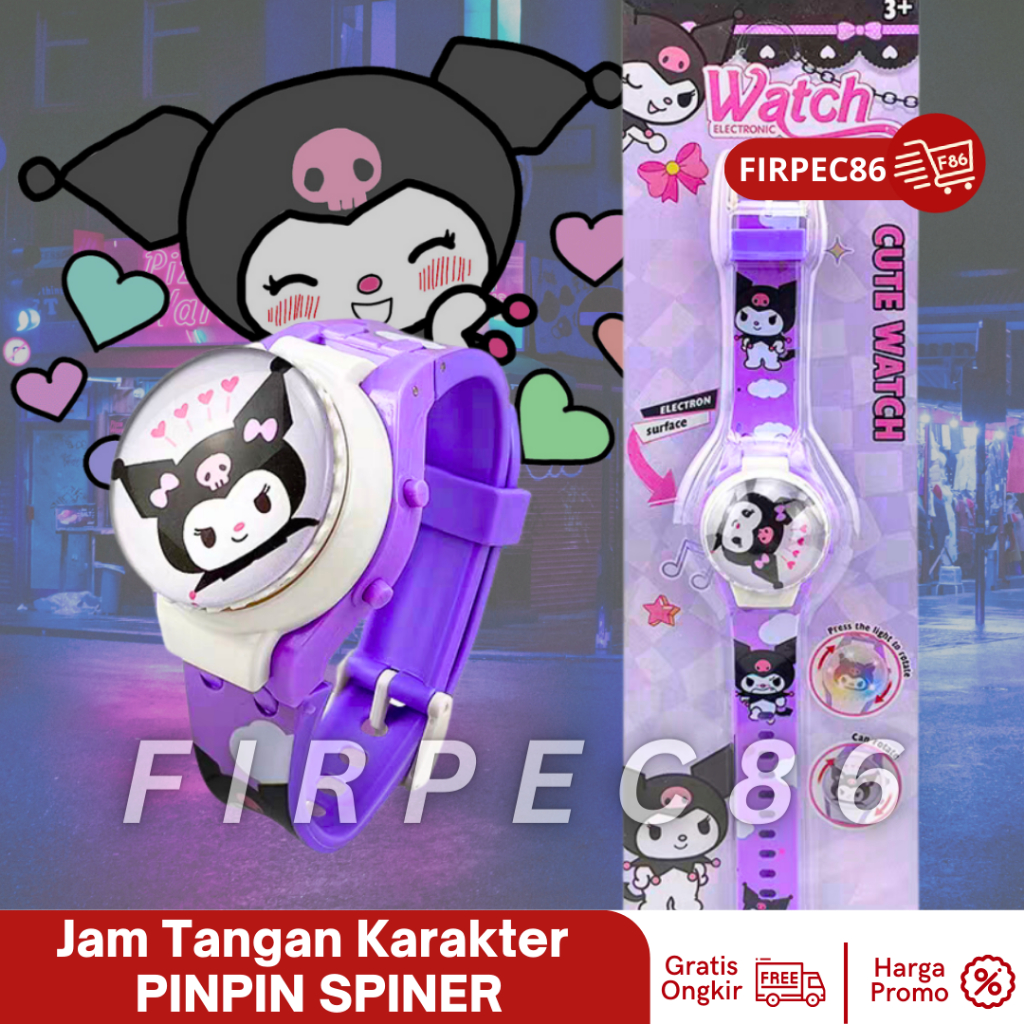 Jual Jam Tangan Digital Anak Kepala Spinner (tidak berlampu) Dengan ...
