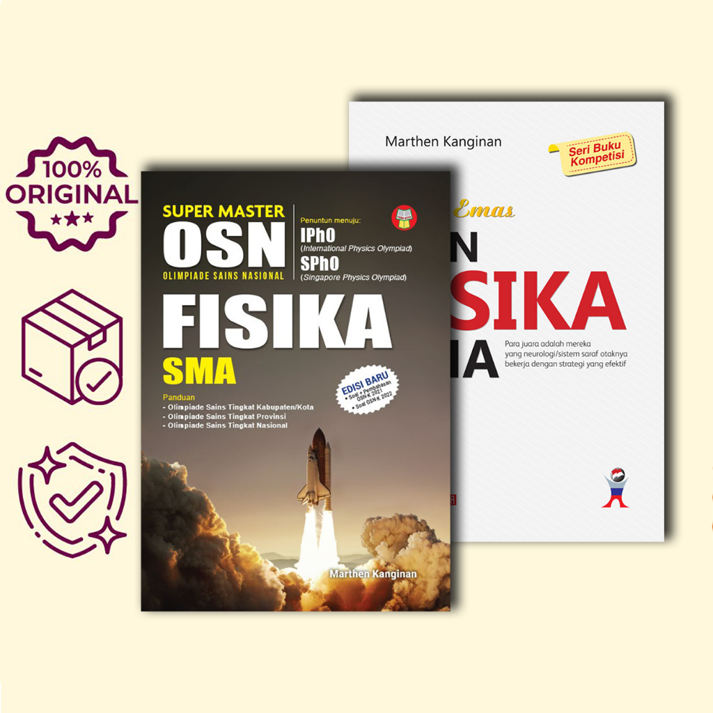 Jual Buku OSN: Olimpiade Sains Nasional Fisika SMA | Super Master OSN Fisika | Pena Emas OSN ...