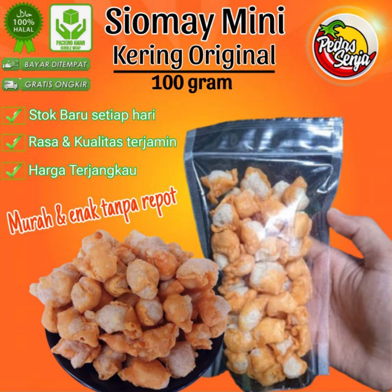 Jual Siomay Mini Kering Original khas Cianjur 100 gram - Pangsit Goreng ...