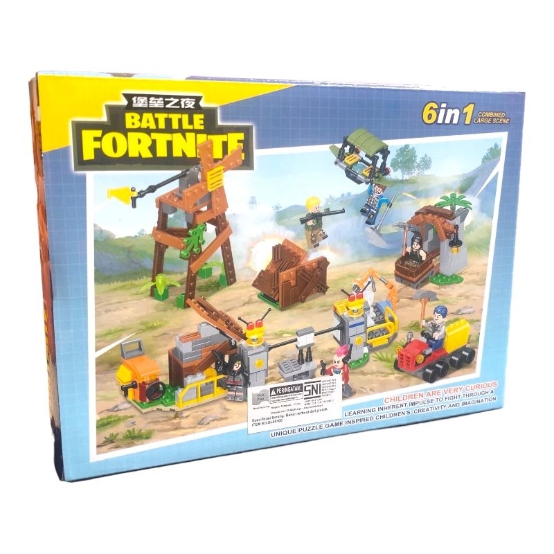 Jual Mainan Anak Battle Fortnite Figure DIY Block Building Brick ...