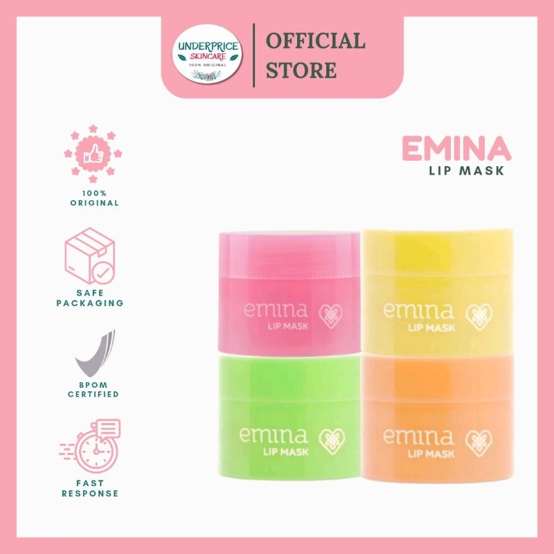 Jual EMINA LIP SLEEPING MASK +Free spatula | Shopee Indonesia