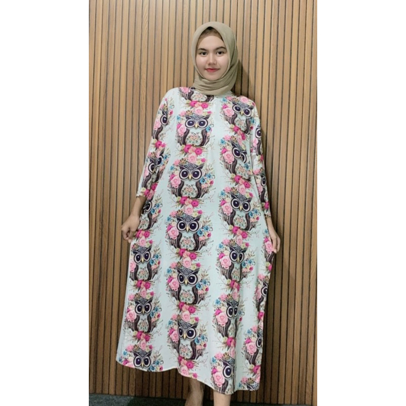 Jual [HSCO] DASTER KEKINIAN LENGAN 3/4 MOTIF RAYON PREMIUM SRITEX BUSUI ...