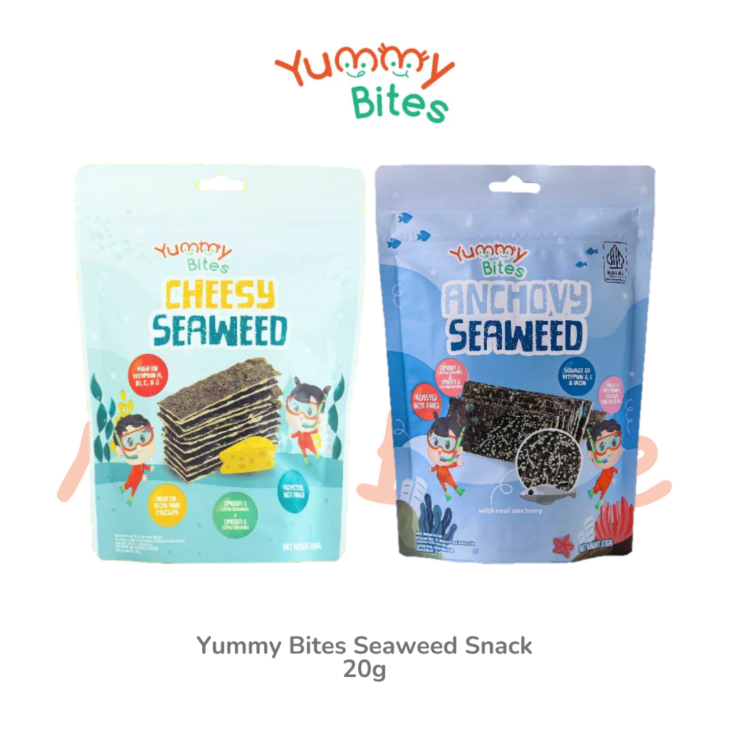 Jual Yummy Bites Seaweed Snack Camilan Rumput Laut Anak 20g | Shopee ...