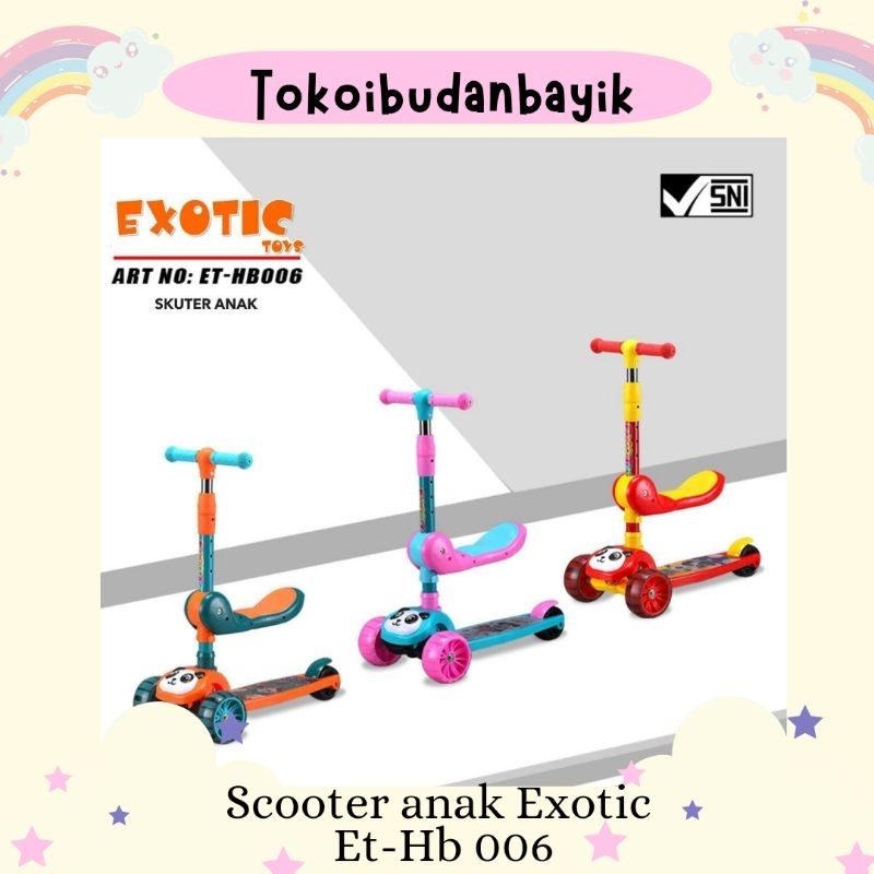 Jual Scooter Exotic ET-HB006 PANDA Series/skuter anak | Shopee Indonesia