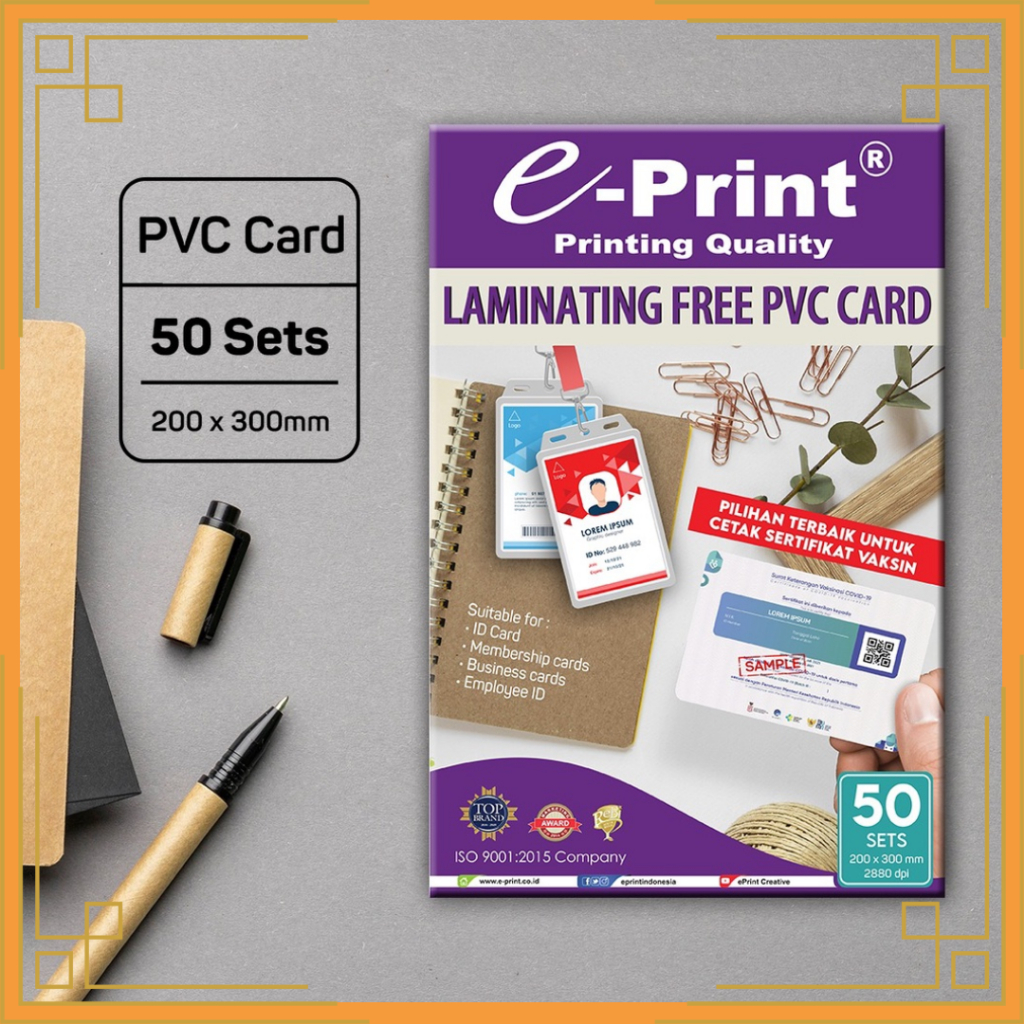 Jual E-PRINT PVC ID Card 5 sets 200x300mm | Shopee Indonesia