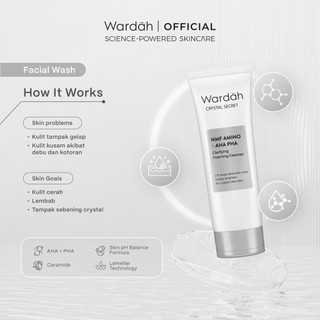 Jual NEW! Wardah Crystal Secret NMF Amino + AHA PHA Clarifying Foaming ...