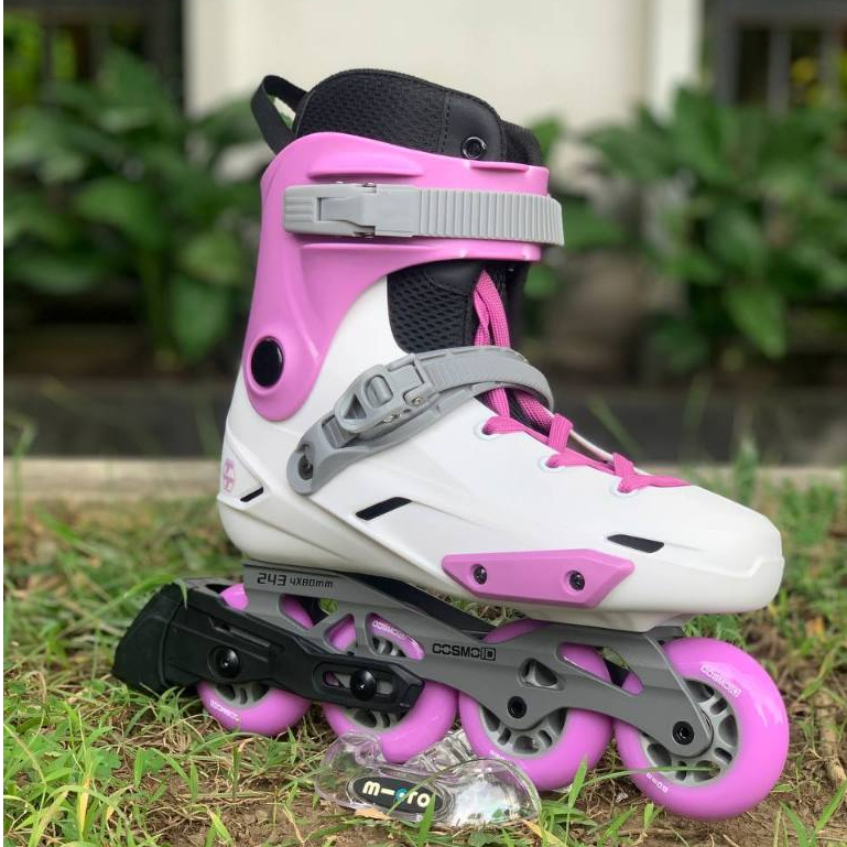 Jual Sepatu Roda Micro Cosmo TT White Purple | Shopee Indonesia