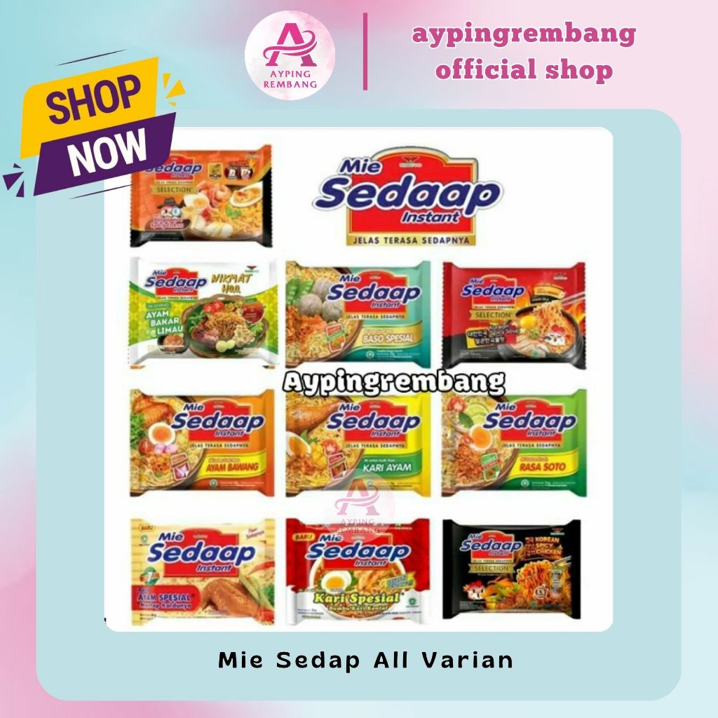 Jual Mie Sedap All Varian (Minimal Pembelian 6 Pcs) | Shopee Indonesia
