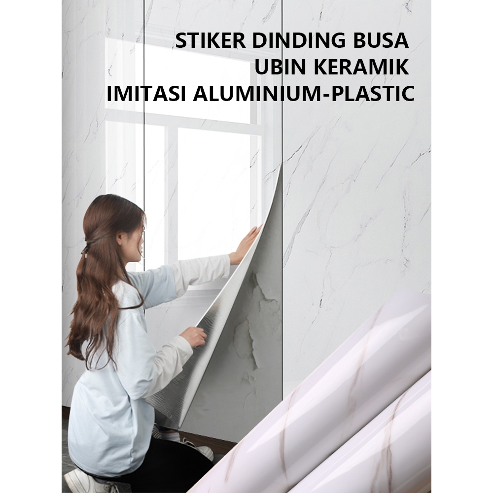 Jual Wallpaper Dinding Vinyl Marble 1.2MX2.8MX2mm Cocok untuk Lemari ...